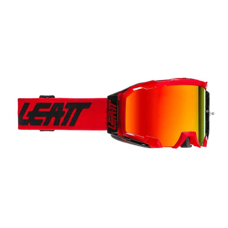 Velocity 5.5 Iriz Goggle anti fog mirror lens - Rot LEATT - DECATHLON