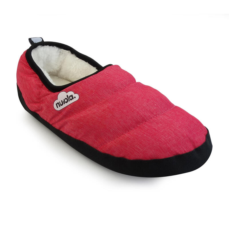 Chaussons unisex Nuvola de couleur bordeau avec semelle en gomme NUVOLA ...