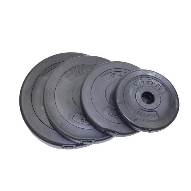 Plaque de poids 30 mm - 20 kg - Plastique FOCUS FITNESS | Decathlon