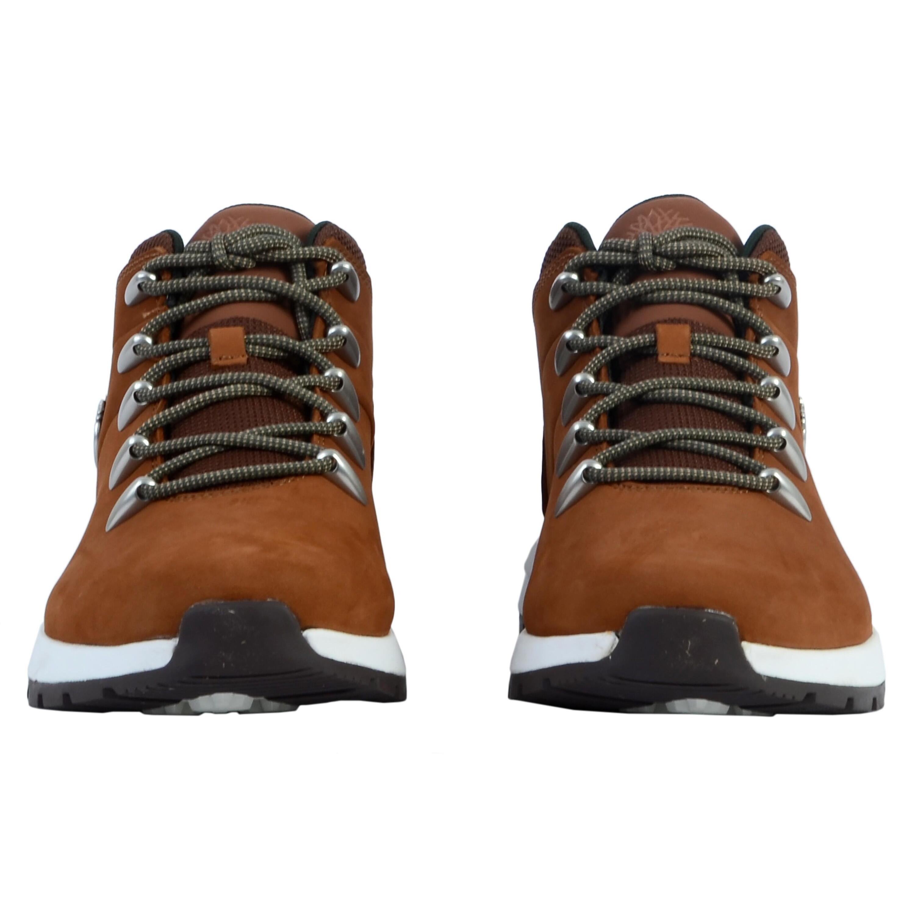Timberland Sprint Trekker Nubuck Mid Mens Rust Brown Boots TIMBERLAND ...