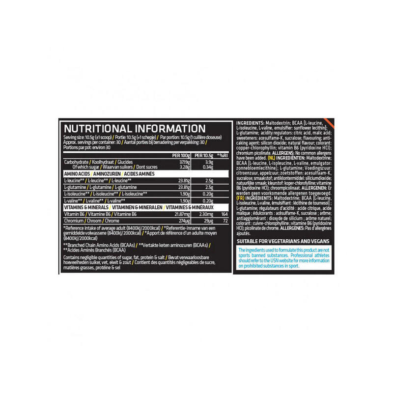 USN Bcaa - Bcaa 12:1:1 (315g) - Appel | Decathlon