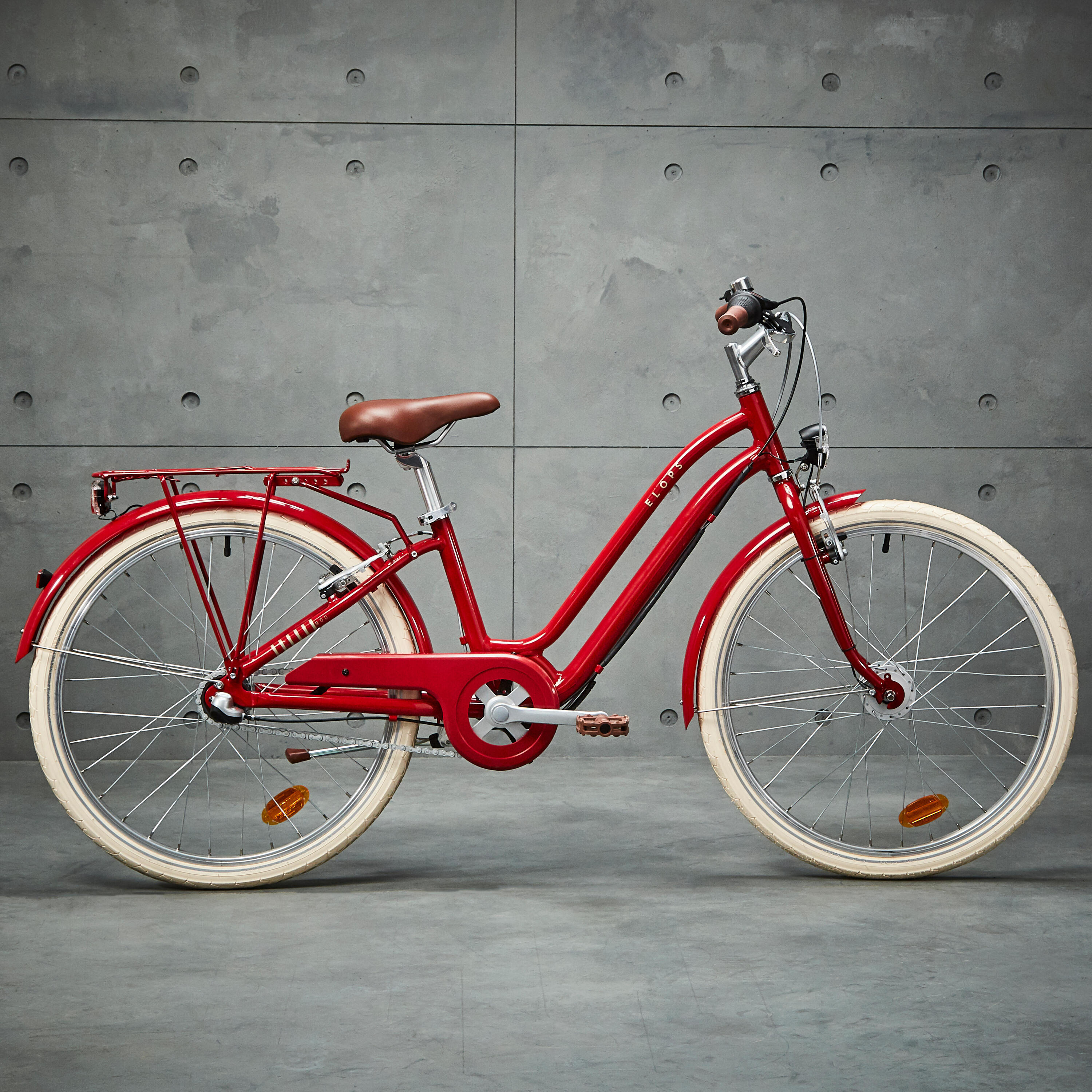 Gebraucht - Kinderfahrrad City Bike 24 Zoll Elops 900 rot - NEUWERTIG BTWIN | Decathlon