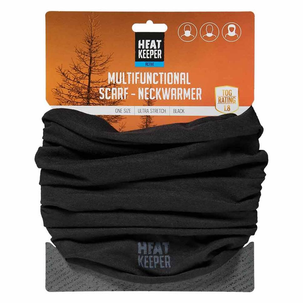HEAT KEEPER Heat Keeper Multifunctionele Sjaal/Nekwarmer Zwart | Decathlon