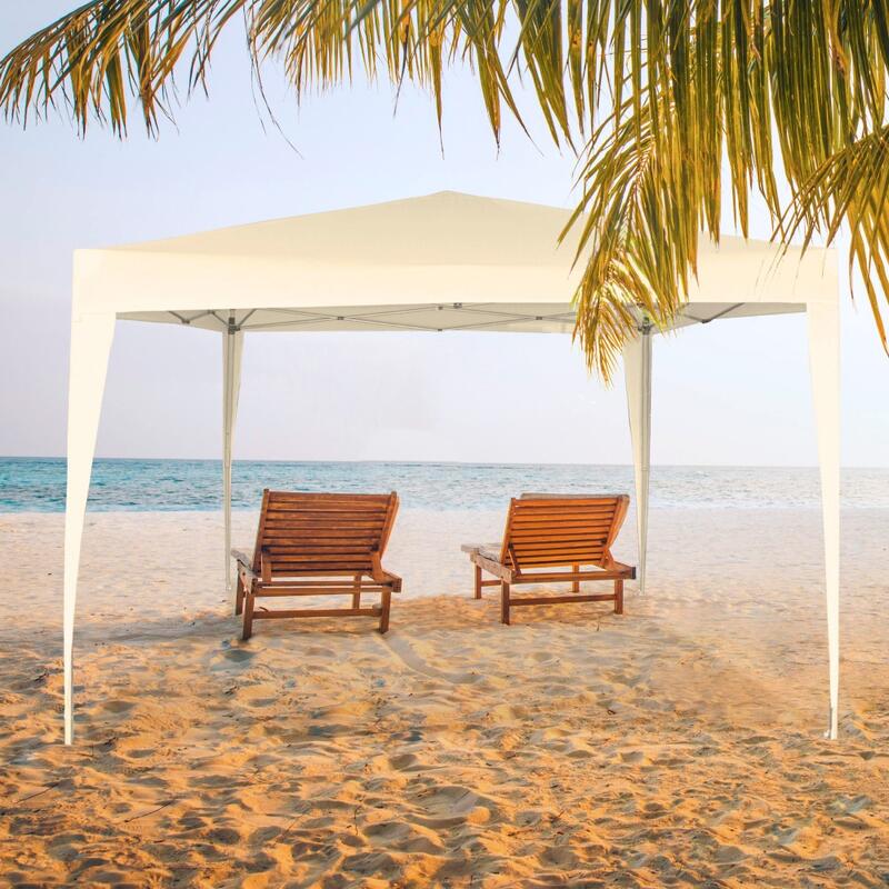 Tonnelle pliable 300x300 cm crème Aktive AKTIVE | Decathlon