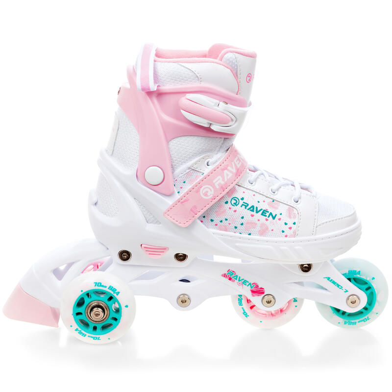 Rolko-Wrotki Regulowane 3w1 Raven Rosi RAVEN | Decathlon