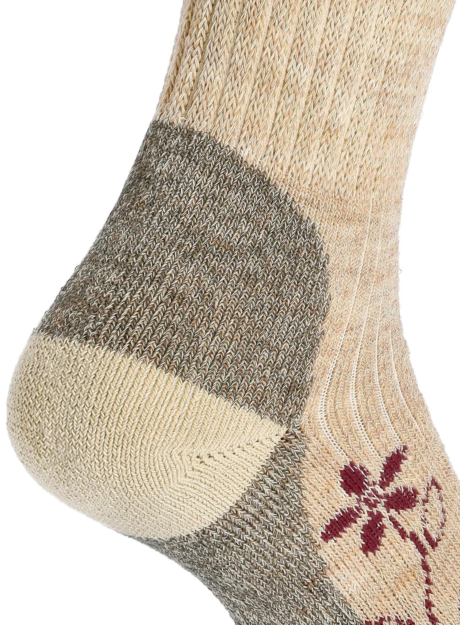 Womens Hiking Outdoor Midweight Merino Wool Cushioned Boot Socks ...