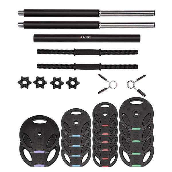 Ensemble d'haltères longs et courts (3 pièces) sgsp60 HMS HMS | Decathlon