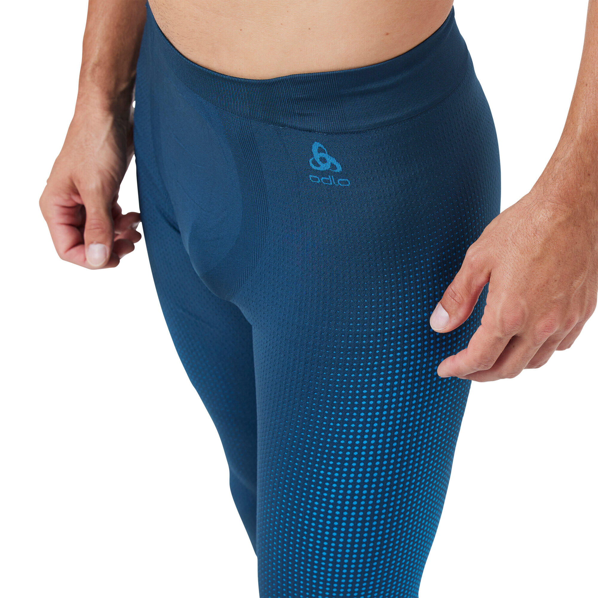 Odlo Performance Warm Eco Lange Panty Blauw | Decathlon