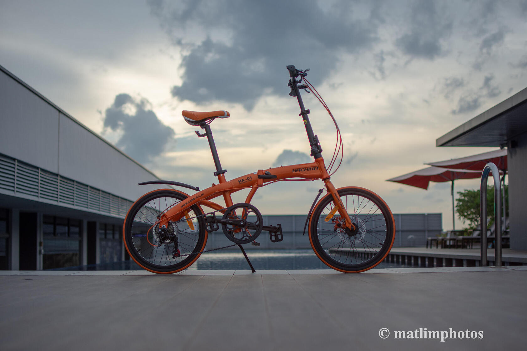 Foldable Bicycle HA-01 | 20 Inch 7 Speed Shimano | Orange