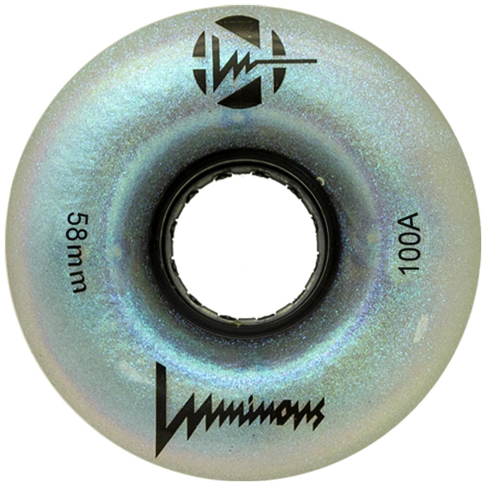 LUMINOUS LED LIGHT UP ROLLER SKATE WHEELS BLACK PEARL 58 MM 100A – SET ...