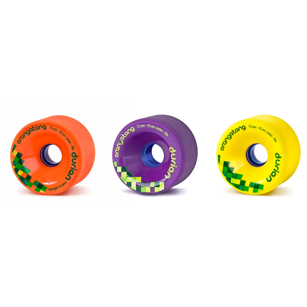 ORANGATANG DURIAN LONGBOARD WHEELS 75MM/86A - SET OF 4 ORANGATANG ...