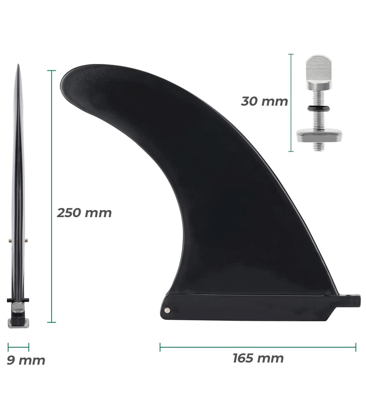 Pack 10 Fins 10" US Box met bevestigingsschroef paddle surf | Decathlon