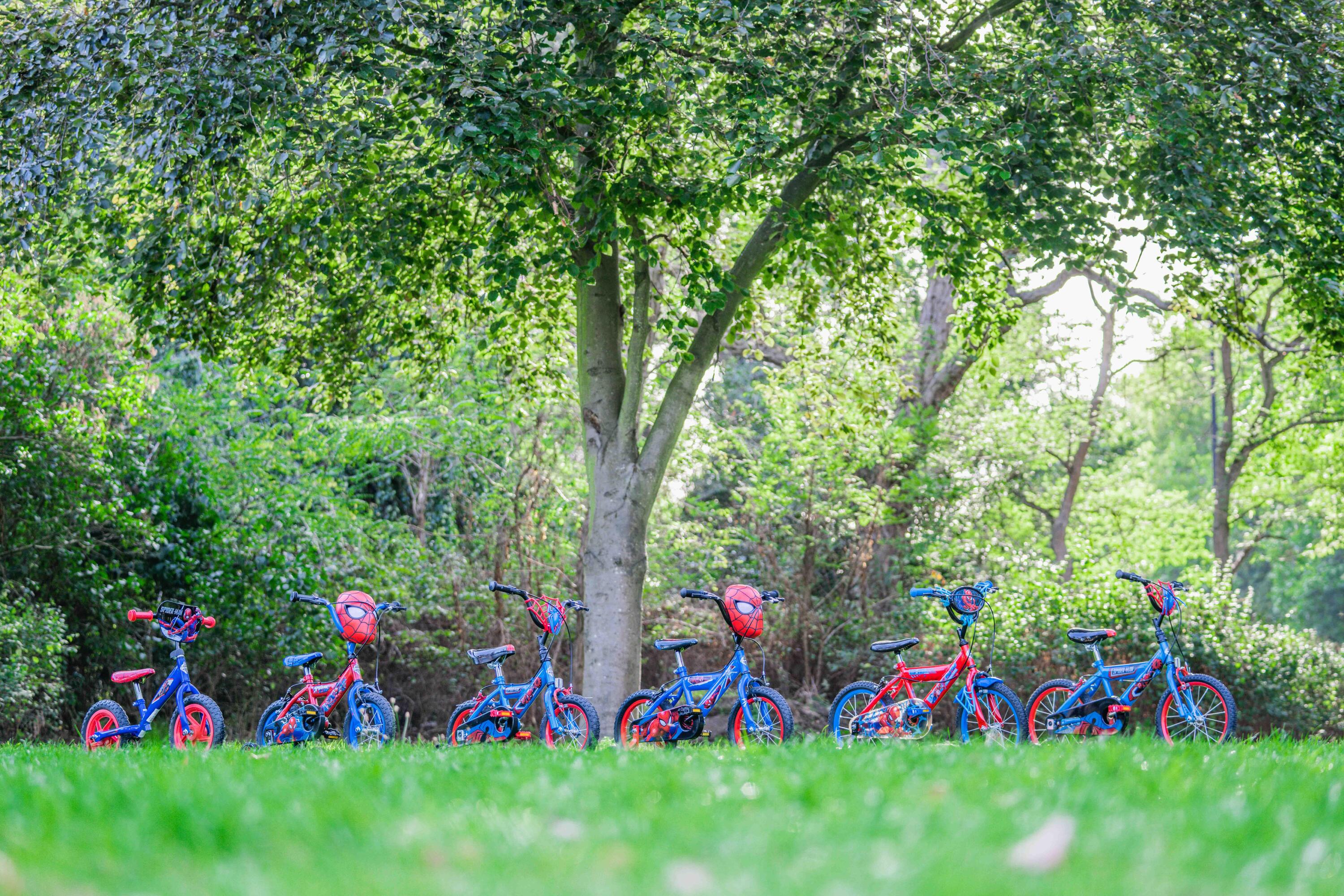 Huffy Marvel Spiderman Balance Bike Blue and Red 2 - 4 Year Old Boy or ...
