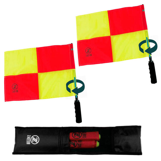 BANDERINES DE ÁRBITRO GIRATORIOS ZASTOR PREMIER-C CON FUNDA | Decathlon