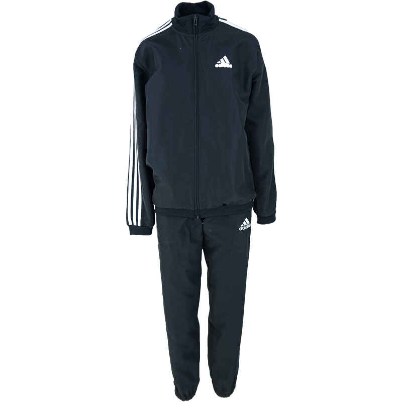 Trainingsanzug Aeroready Essentials Regular Fit 3 Stripes Schwarz