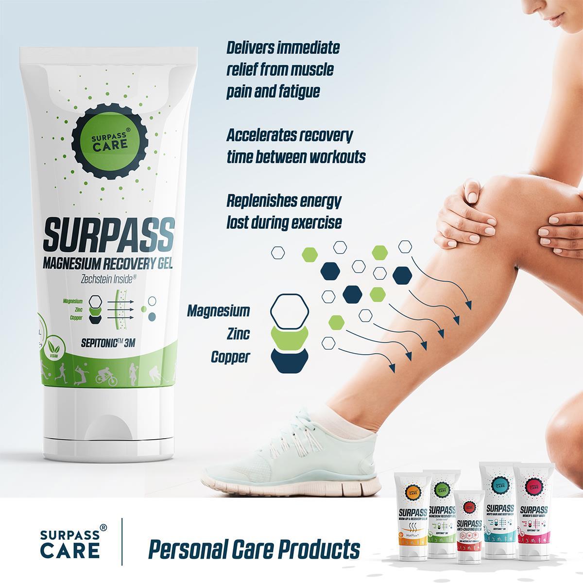 Surpass Care Magnesium Recovery Gel SURPASS | Decathlon