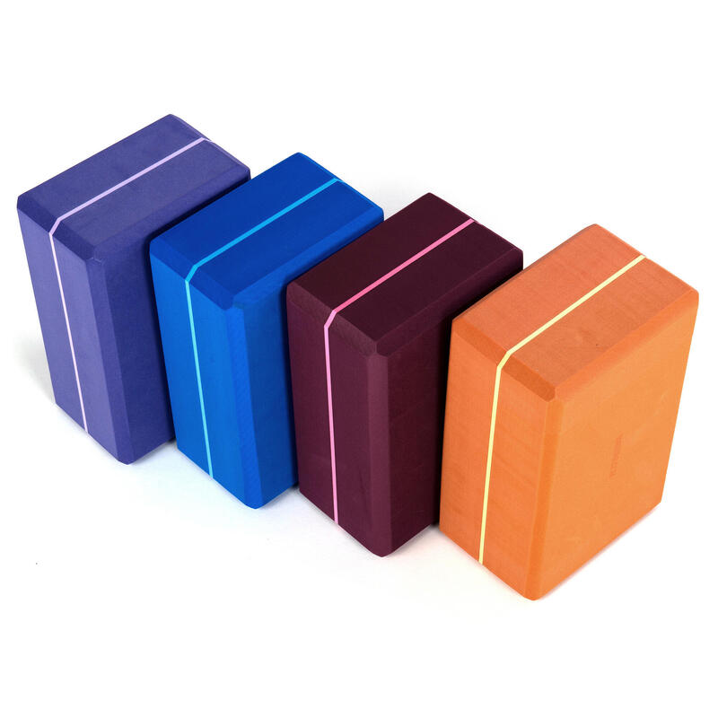 Yogablock Super Size Yoga Bordeaux Stabil YOGISTAR YOGISTAR - DECATHLON