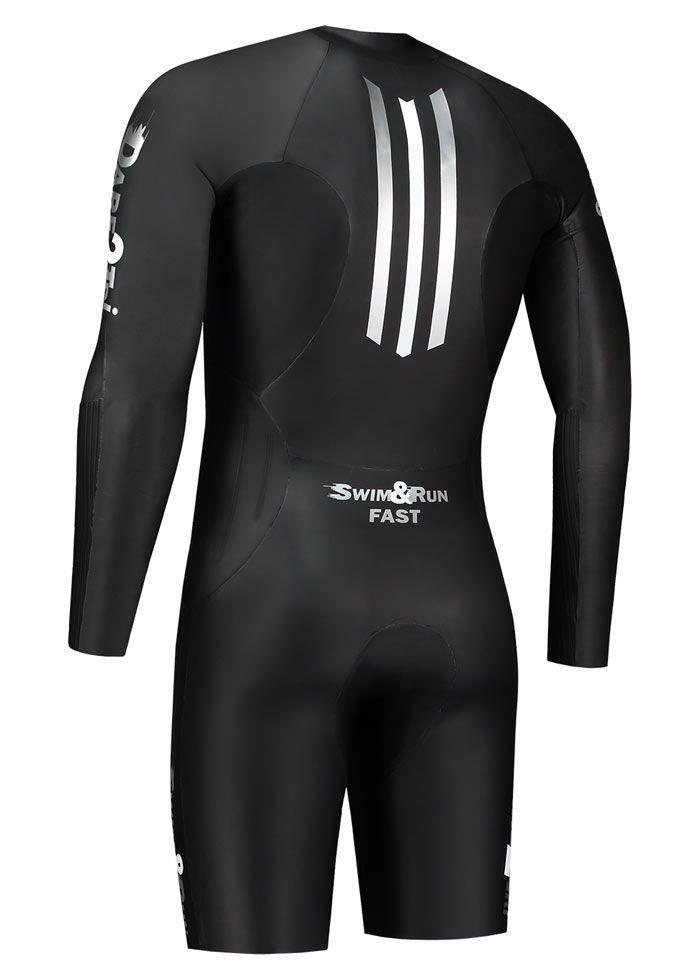 Dare2Tri Mens SwimRun FAST Wetsuit - Black / Silver DARE2TRI | Decathlon