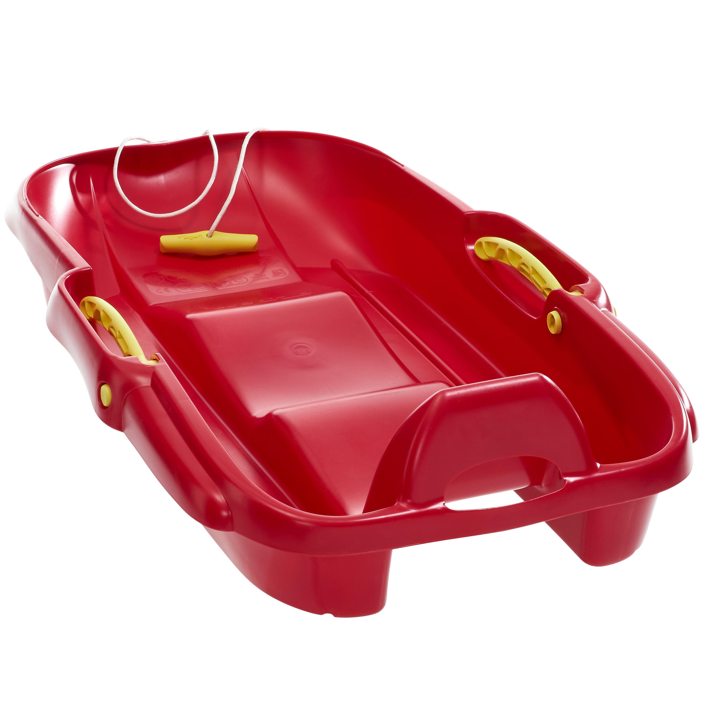 MRZ 100 2-Person Sledge With Brake - Red LUGIK | Decathlon