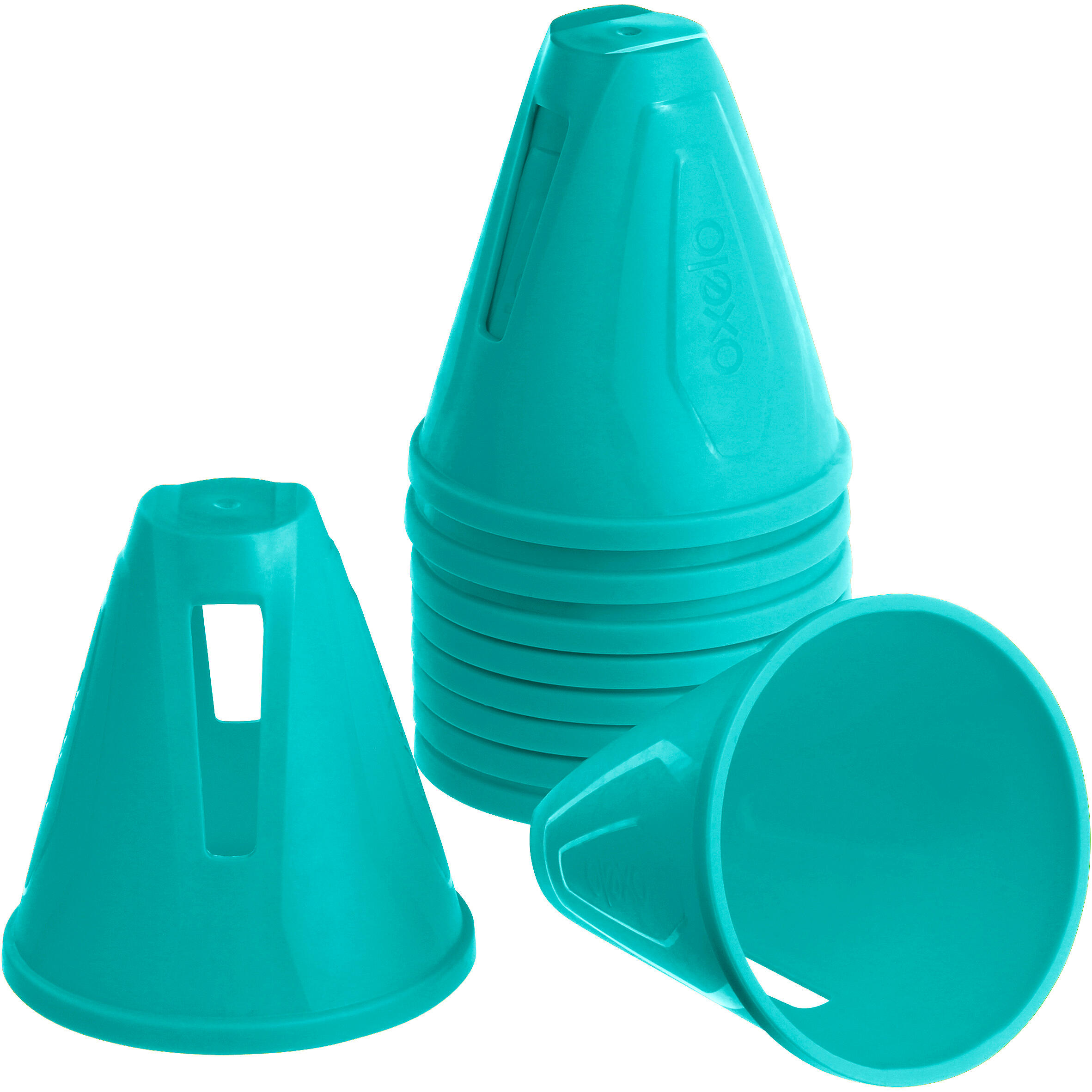 Inline Skate Cone Oxelo Slalom 10 pieces - Blue