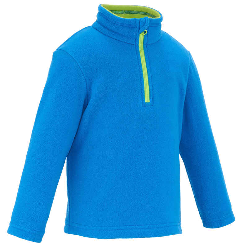HIKE 100 Boys' Hiking Fleece - Blue - Decathlon