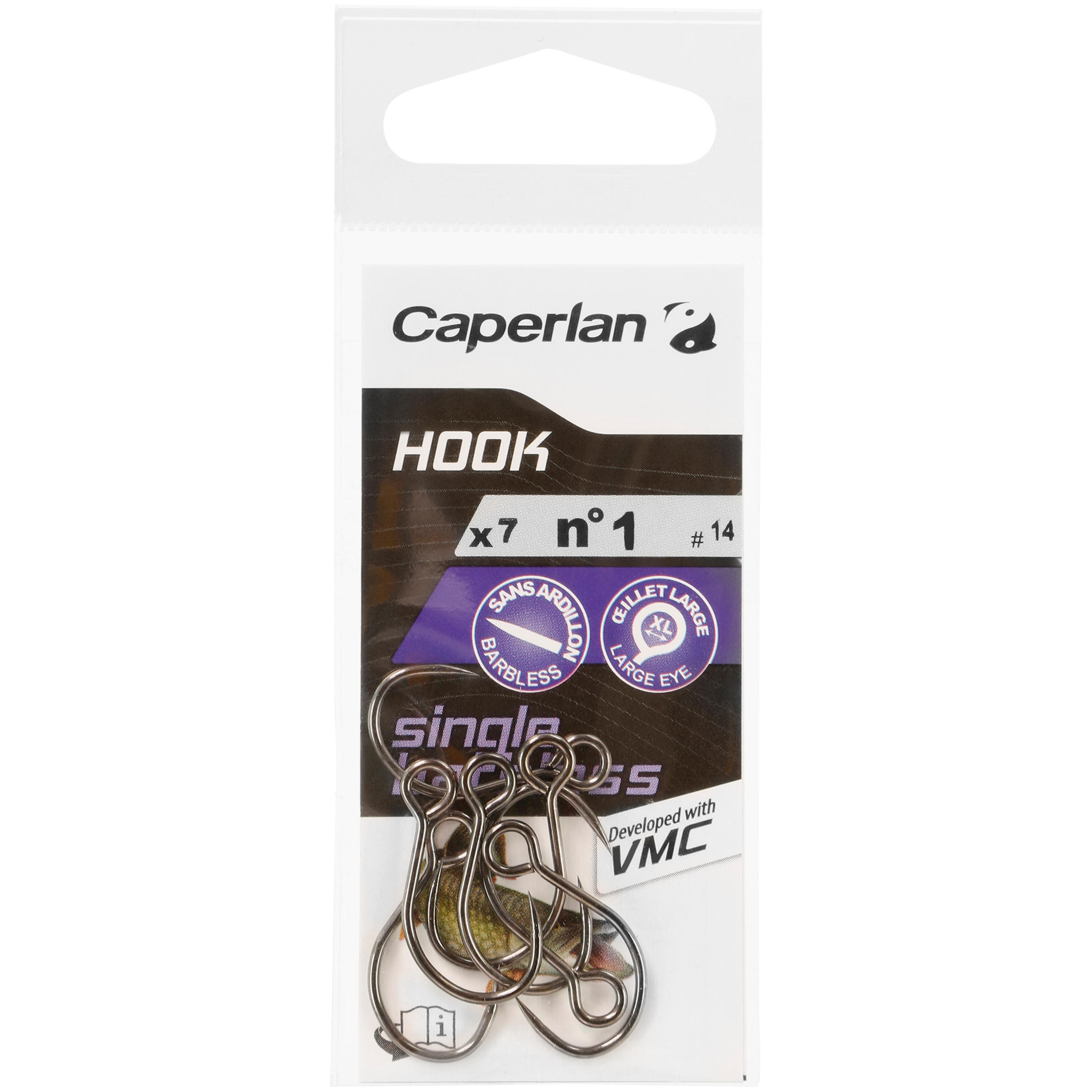 SINGLE FISHING HOOK SINGLE BARBLESS | Decathlon