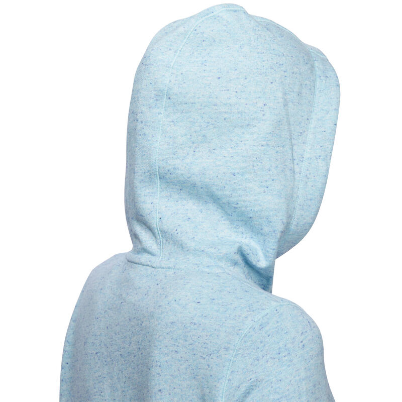 Women's Hooded Zip-Up Gym & Pilates Jacket - Mottled Pink NYAMBA ...