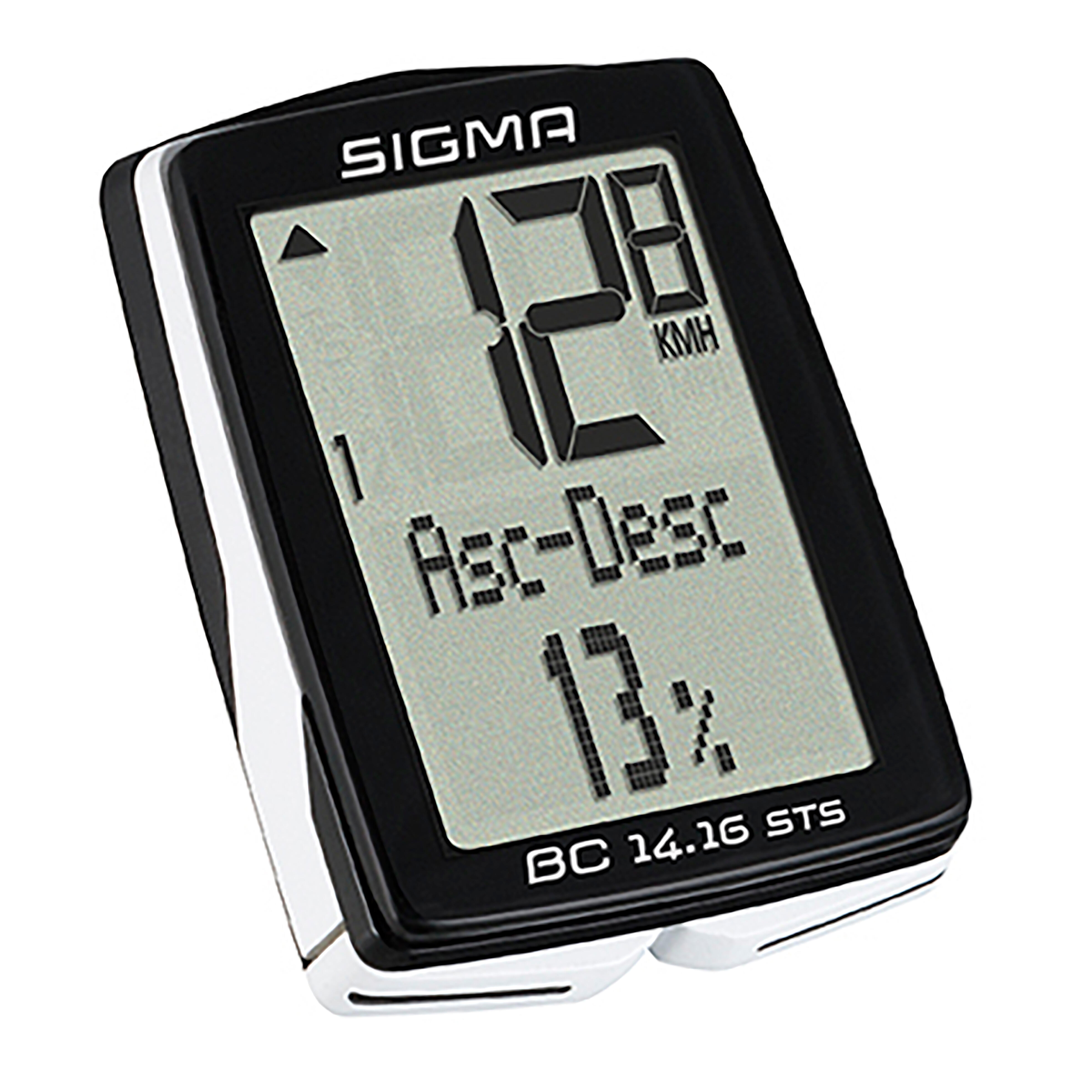 CUENTAKILOMETROS BICICLETA SIGMA BC 14.16 STS - sin cable (con sensor ... CUENTAKILOMETROS BICICLETA SIGMA BC 14.16 STS - sin cable (con sensor ...