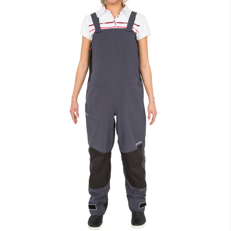 Salopette imperméable de voile femme 500 gris TRIBORD | Decathlon