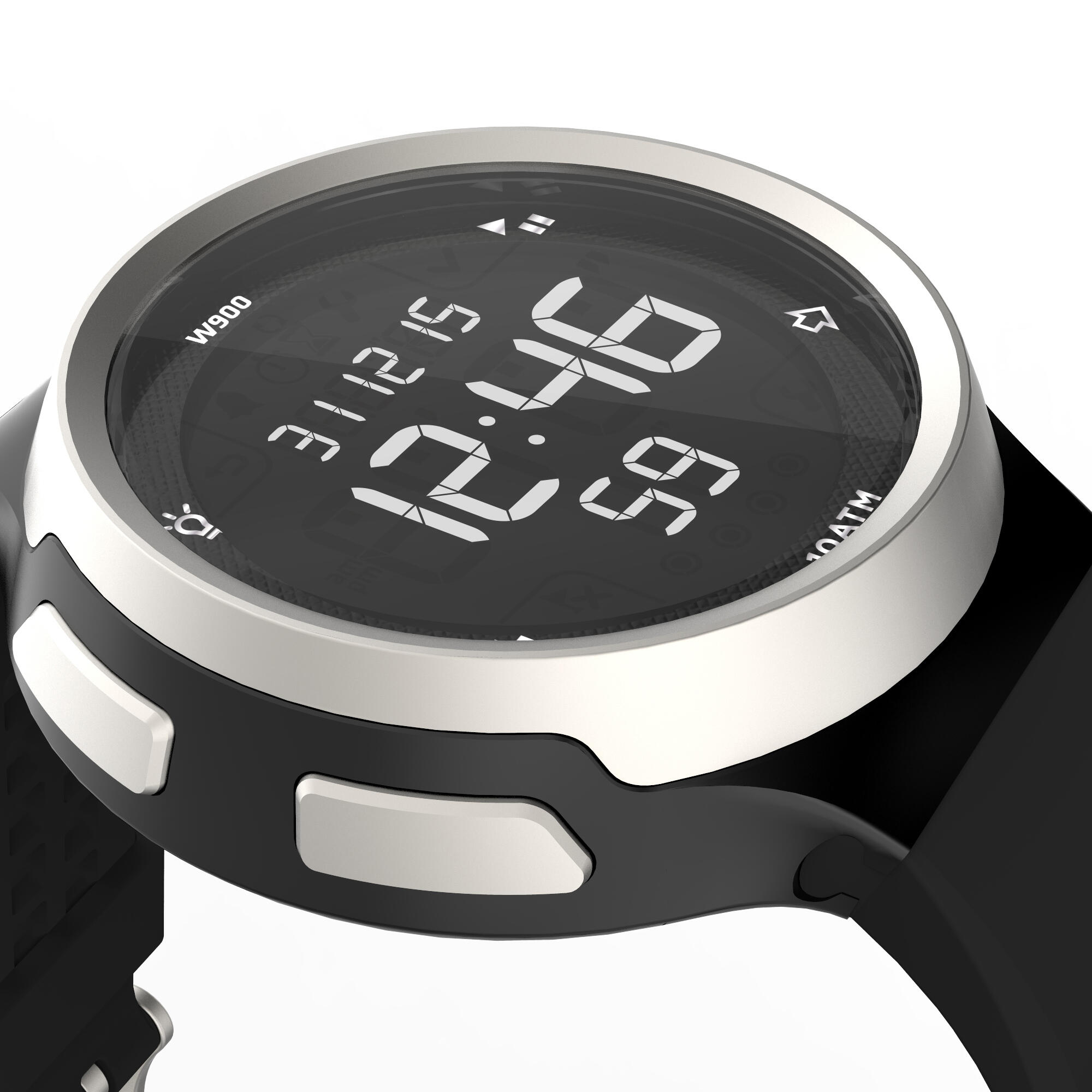 Unisex Sports Watch W900 M - Black Silver