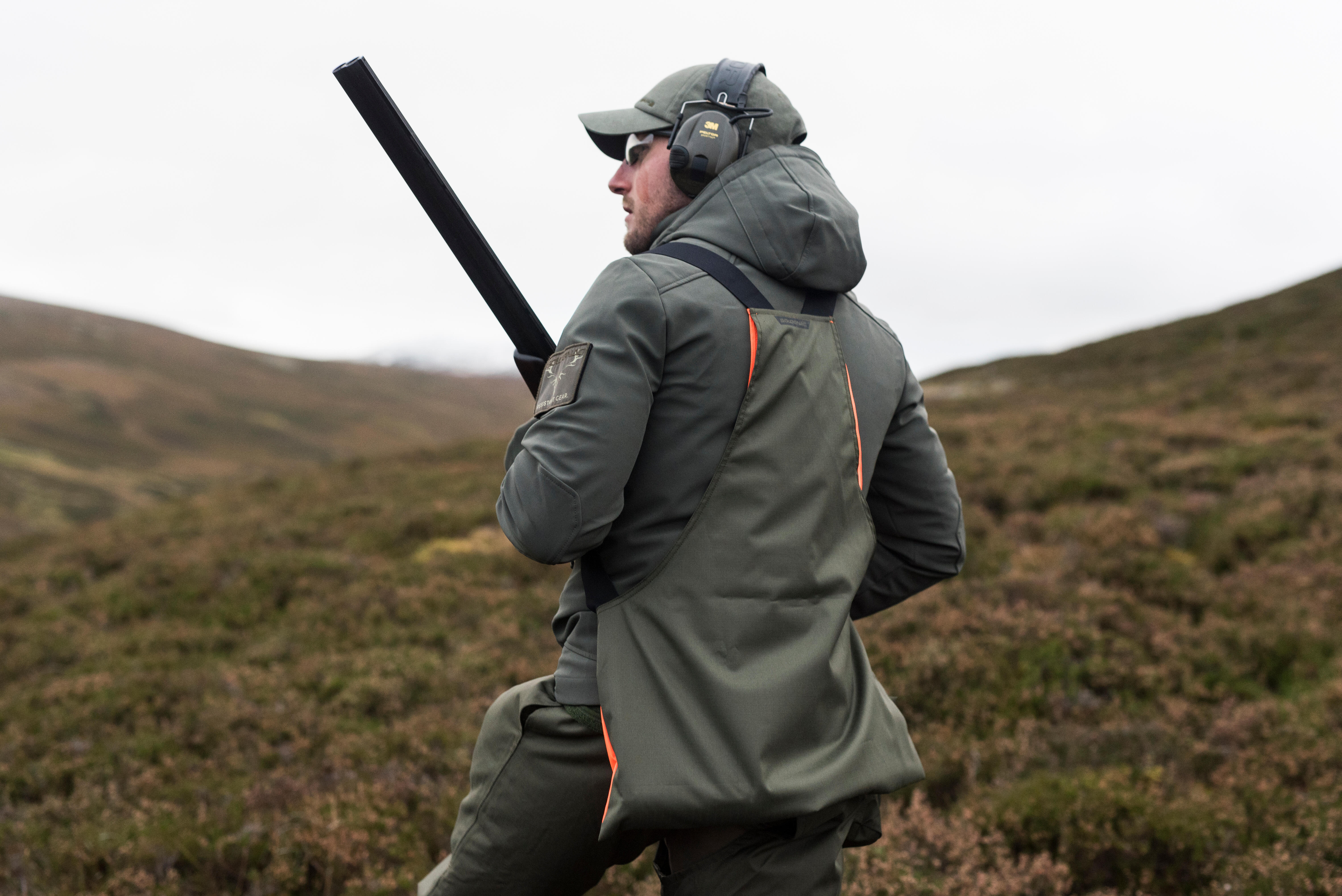 DETACHABLE HUNTING GAME BAG GREEN ORANGE - Decathlon