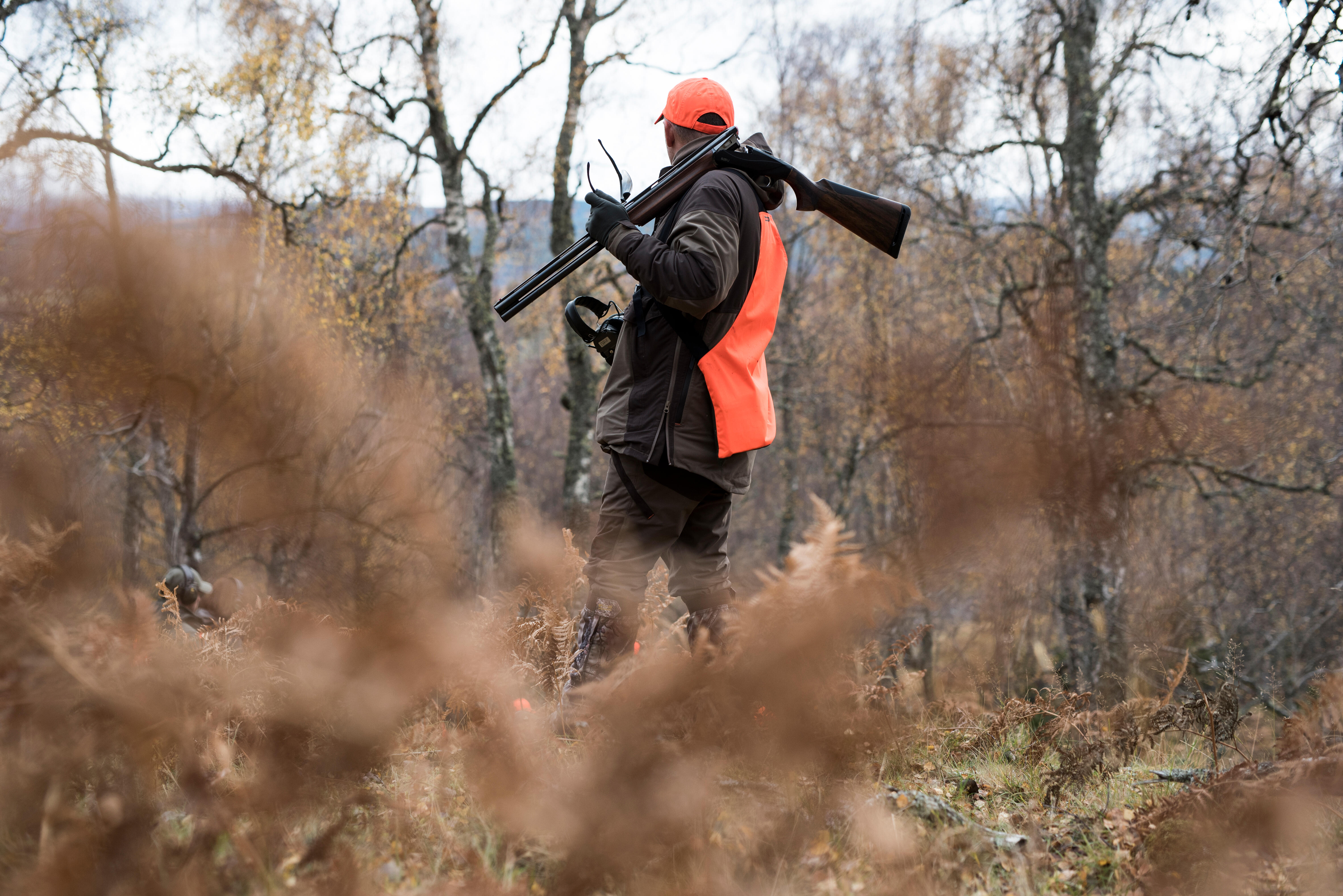 DETACHABLE HUNTING GAME BAG GREEN ORANGE - Decathlon