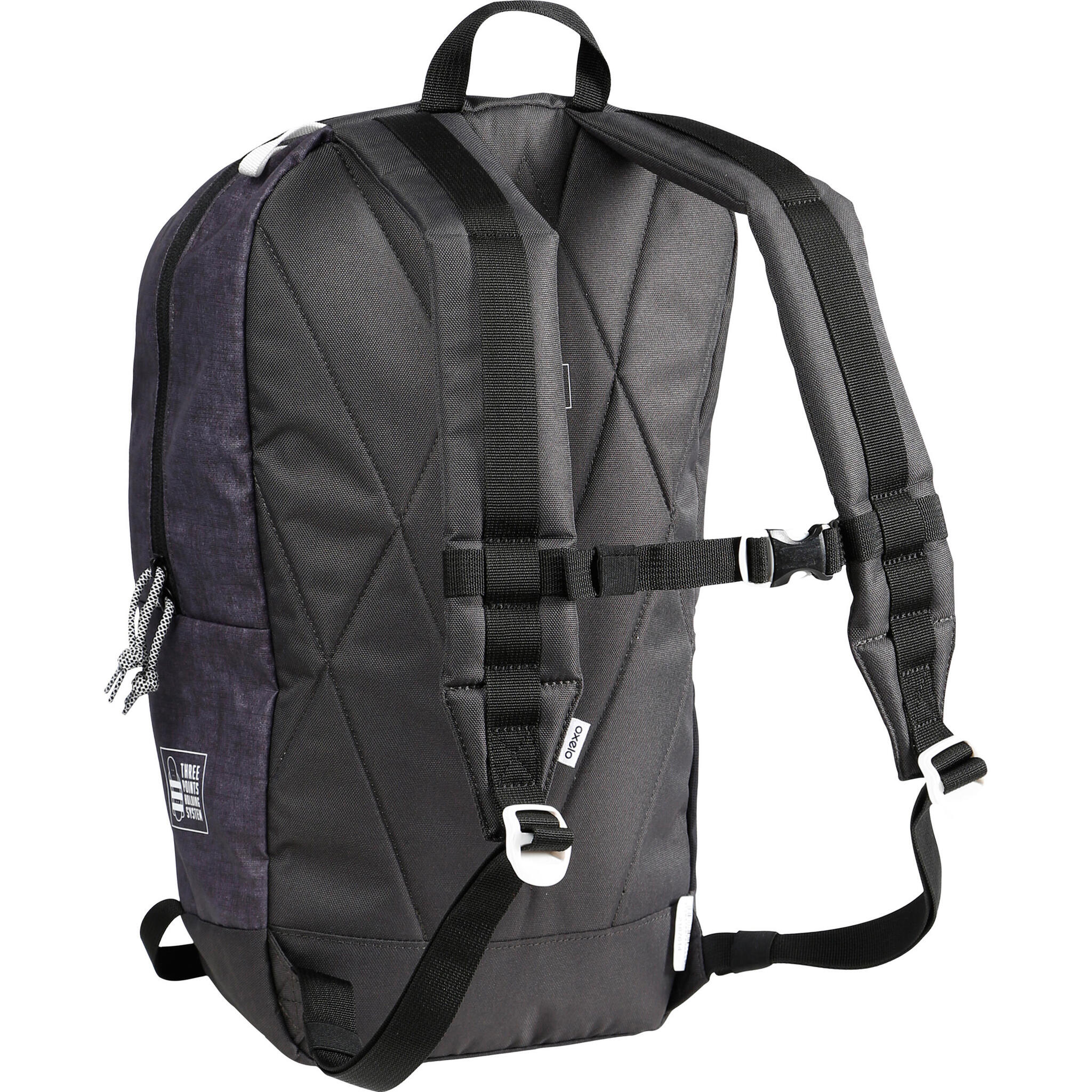 Skateboard Backpack With Straps Oxelo SK BG 100 20 litre - Grey