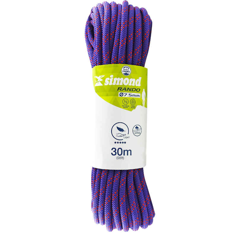 Kletterseil Halbseil Rando 7.5 30 m - Decathlon