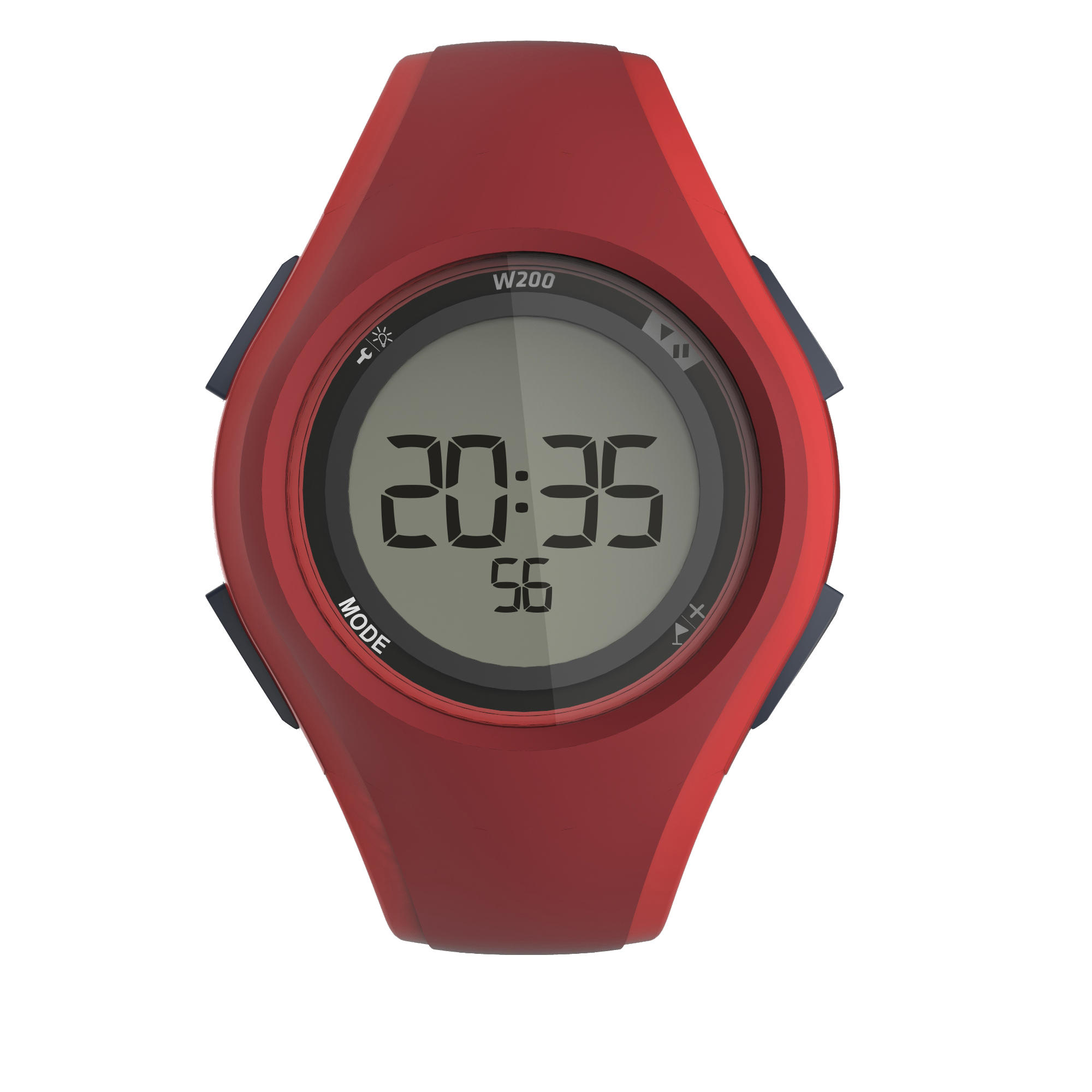 W200 M men's running stopwatch red KALENJI | Decathlon