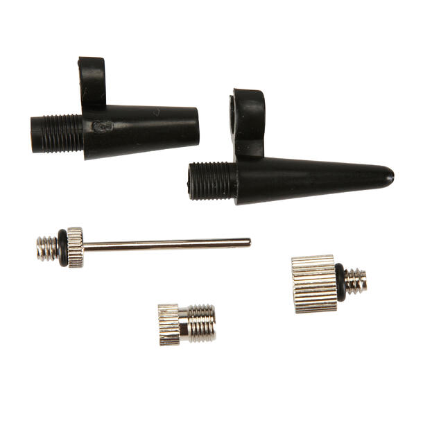 Bicycle Pump Inflation Tips Btwin Kit of 5 tips - Black