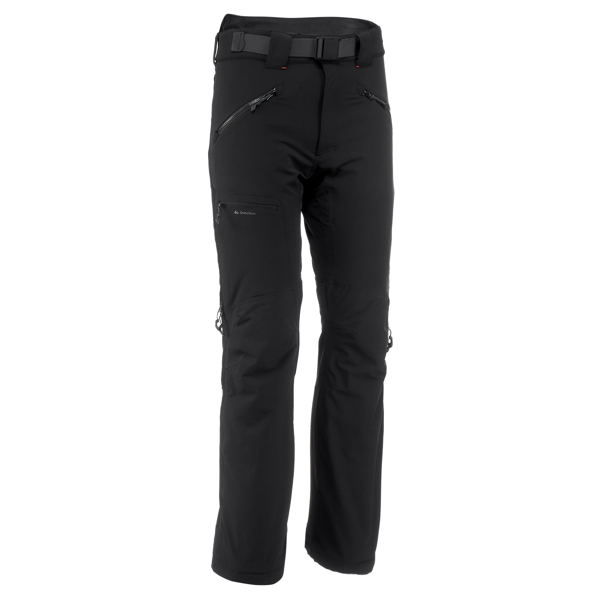 Men's Forclaz 900 warm black trekking trousers - Decathlon
