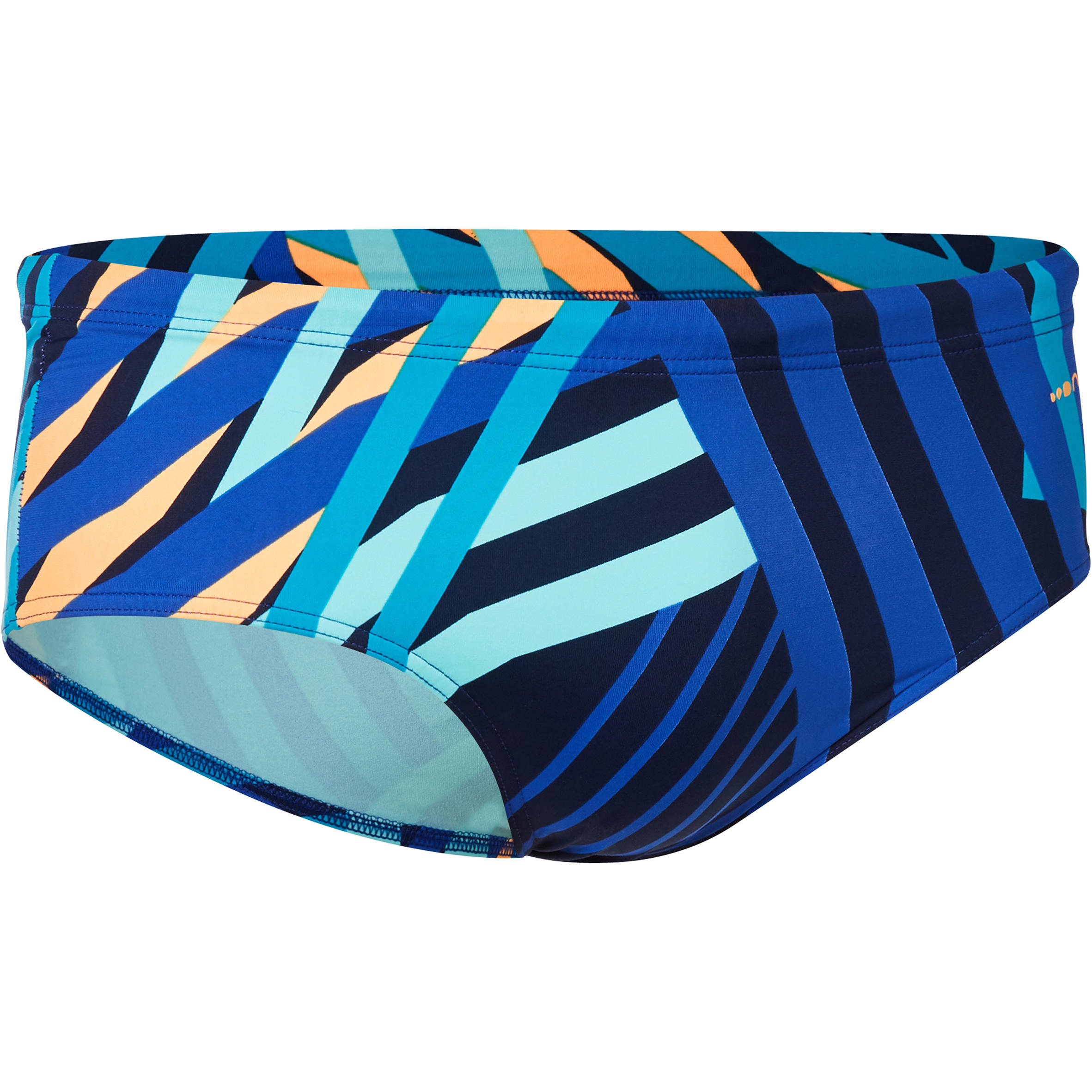 B-Sporty Side Men's Swim Briefs - Dyno Orange - Decathlon