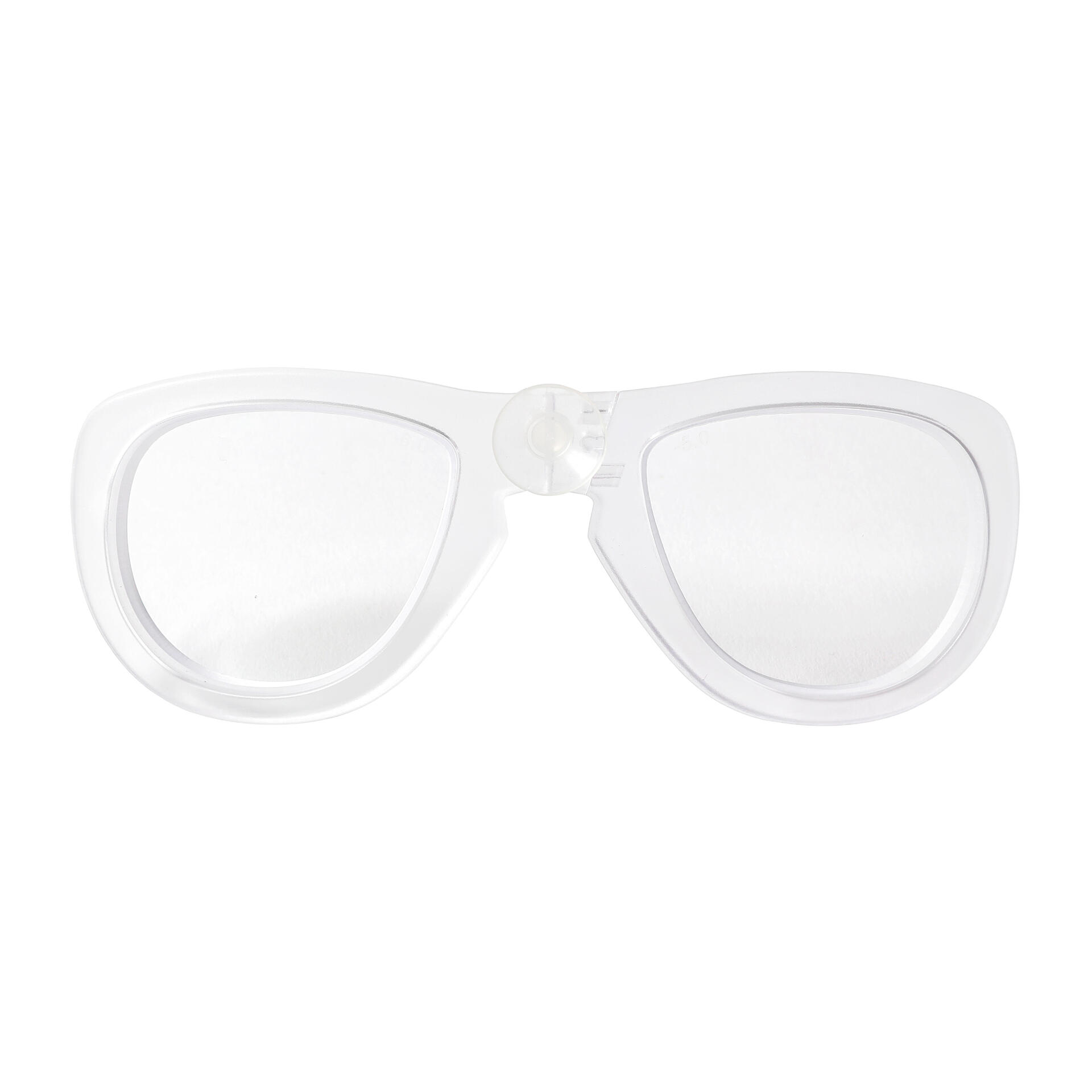 Right corrective lens for the short-sighted on the Easybreath mask