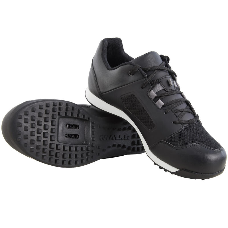 Hybrid Mountain Biking Shoes - Black ROCKRIDER - Decathlon