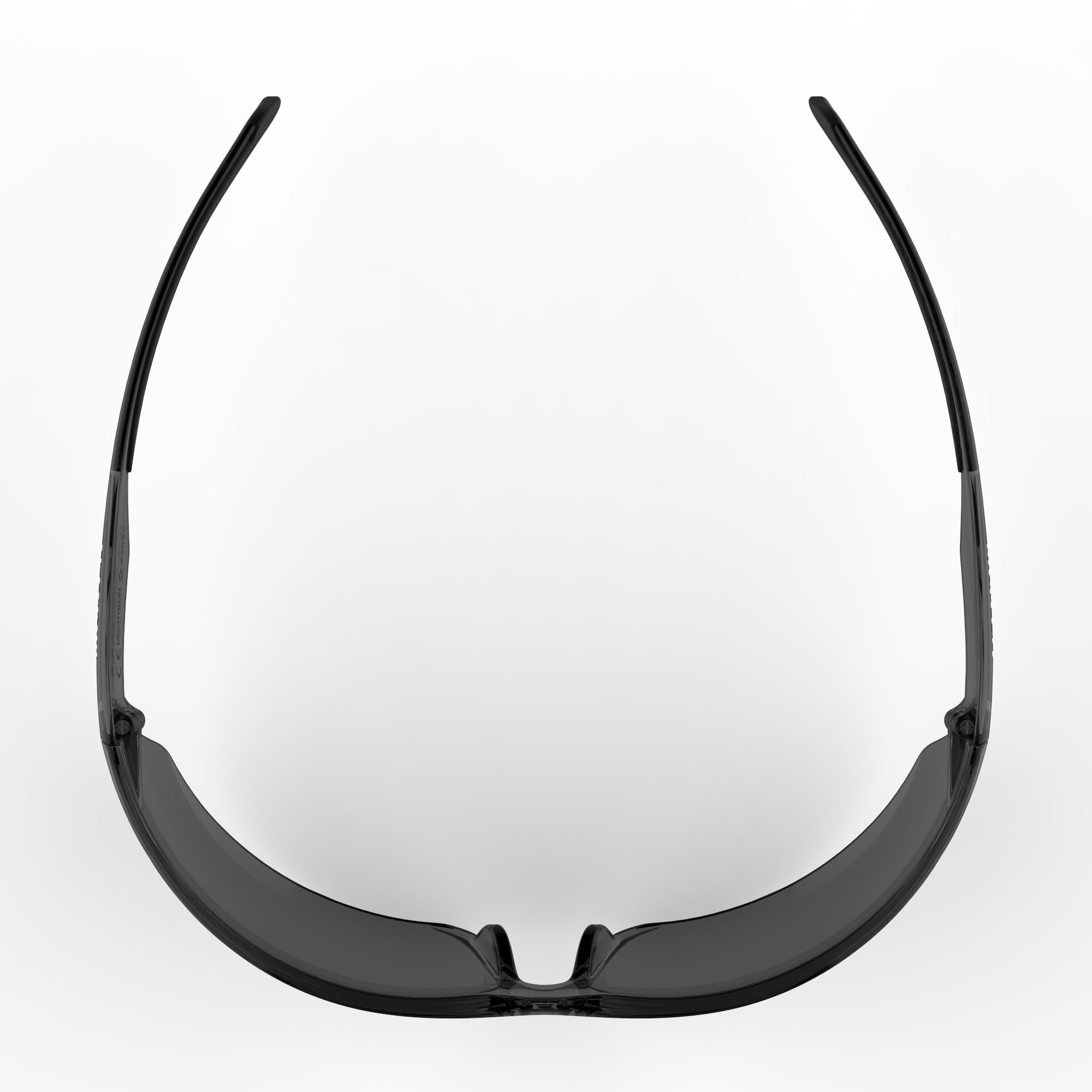 Mountain Biking Sunglasses Rockrider ST 100 Dark Asian Fit - Black