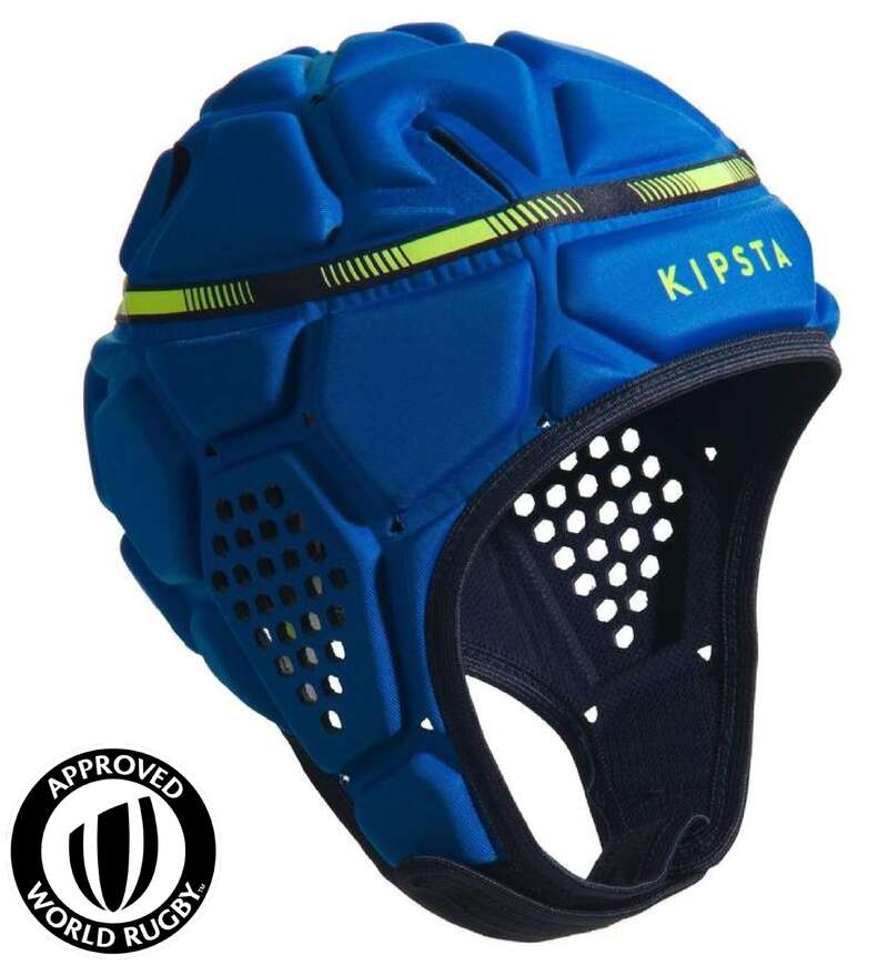 OFFLOAD R500 Rugby Scrum Cap - Blue/Yellow | Decathlon