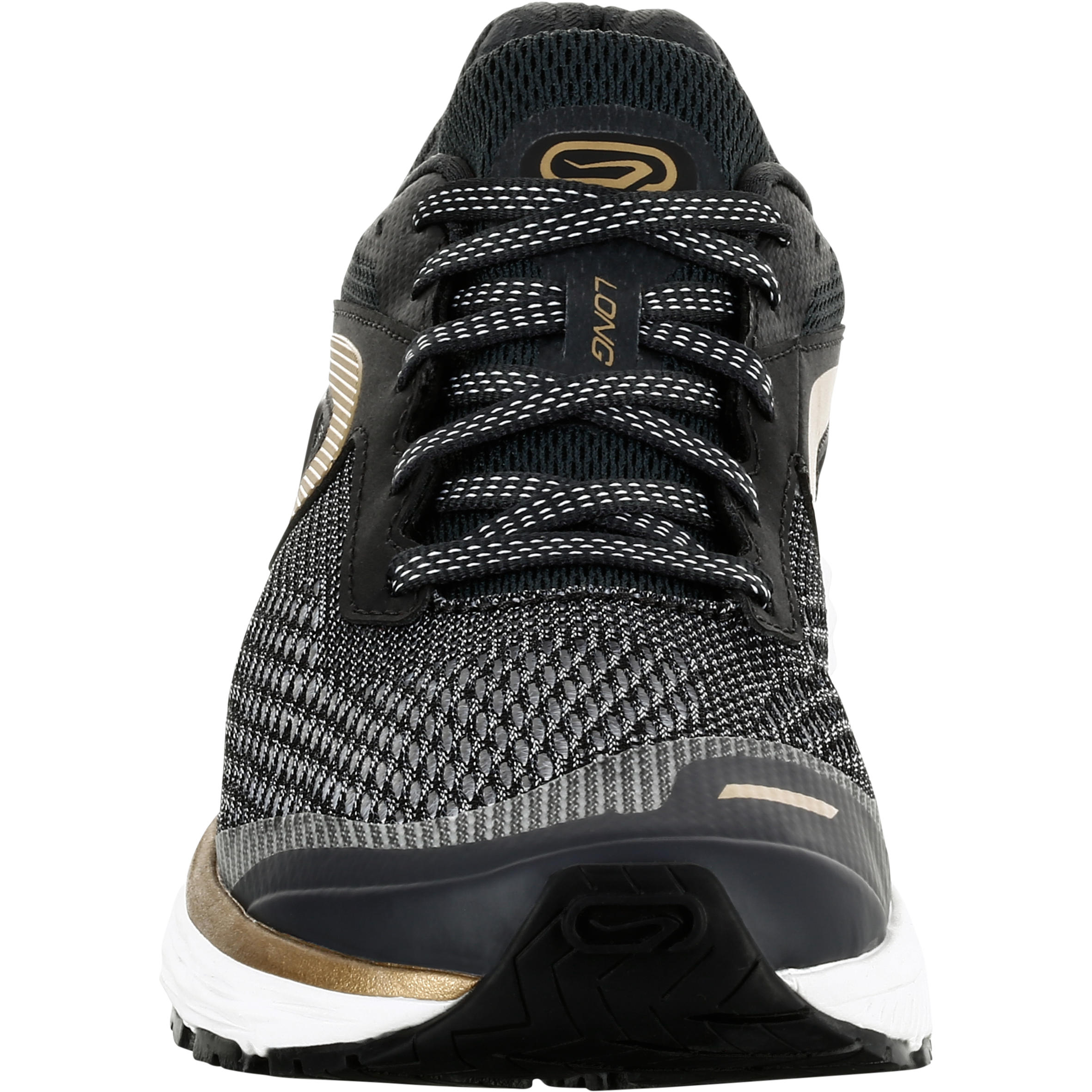 KIPRUN LONG WOMEN'S RUNNING SHOES BLACK GOLD KIPRUN | Decathlon