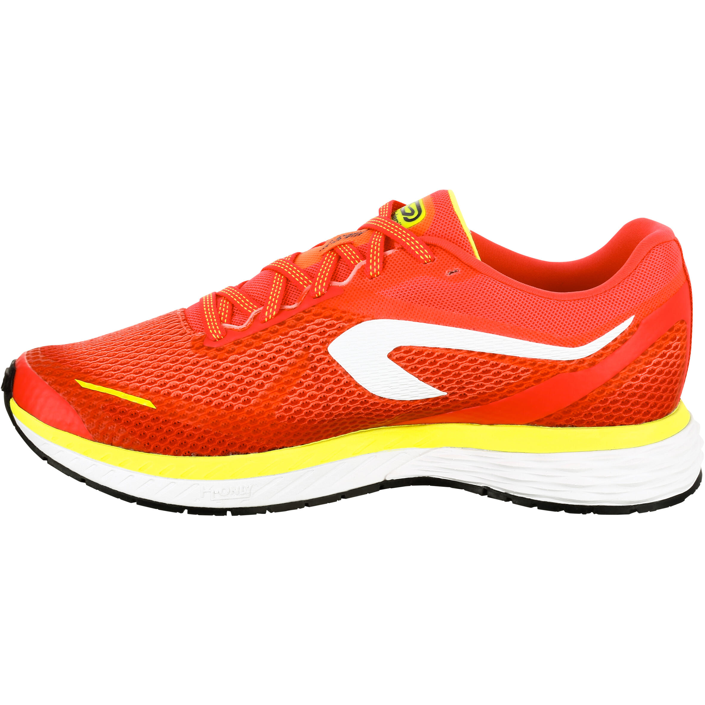 KALENJI KIPRUN FAST WOMEN'S RUNNING SHOES - CORAL/YELLOW - Decathlon