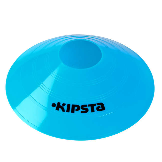 Set med 40 platta koner (10 blå, 10 vita, 10 röda, 10 gula) KIPSTA ...