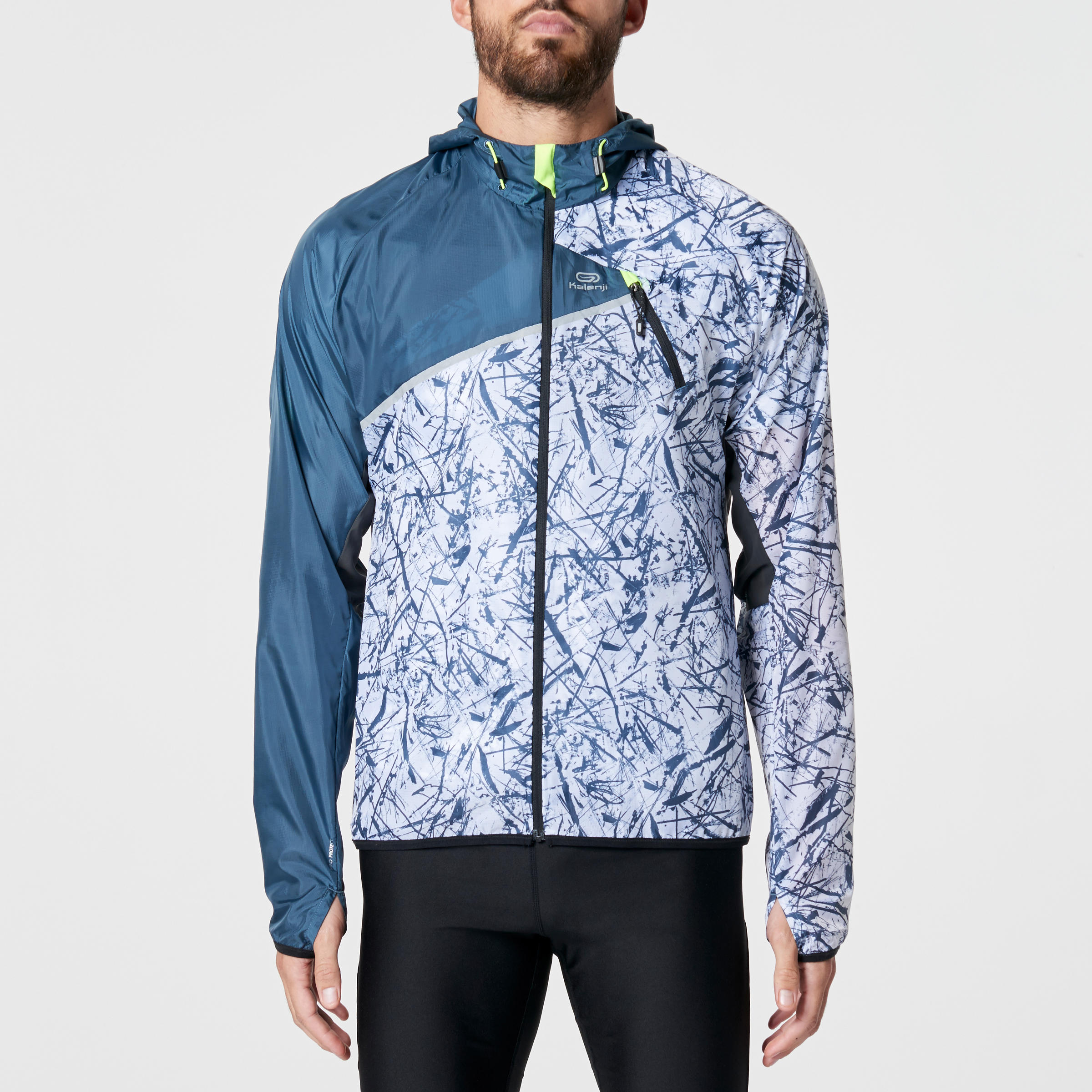 Men's Trail Running Windproof Jacket - Graph Grey - Decathlon