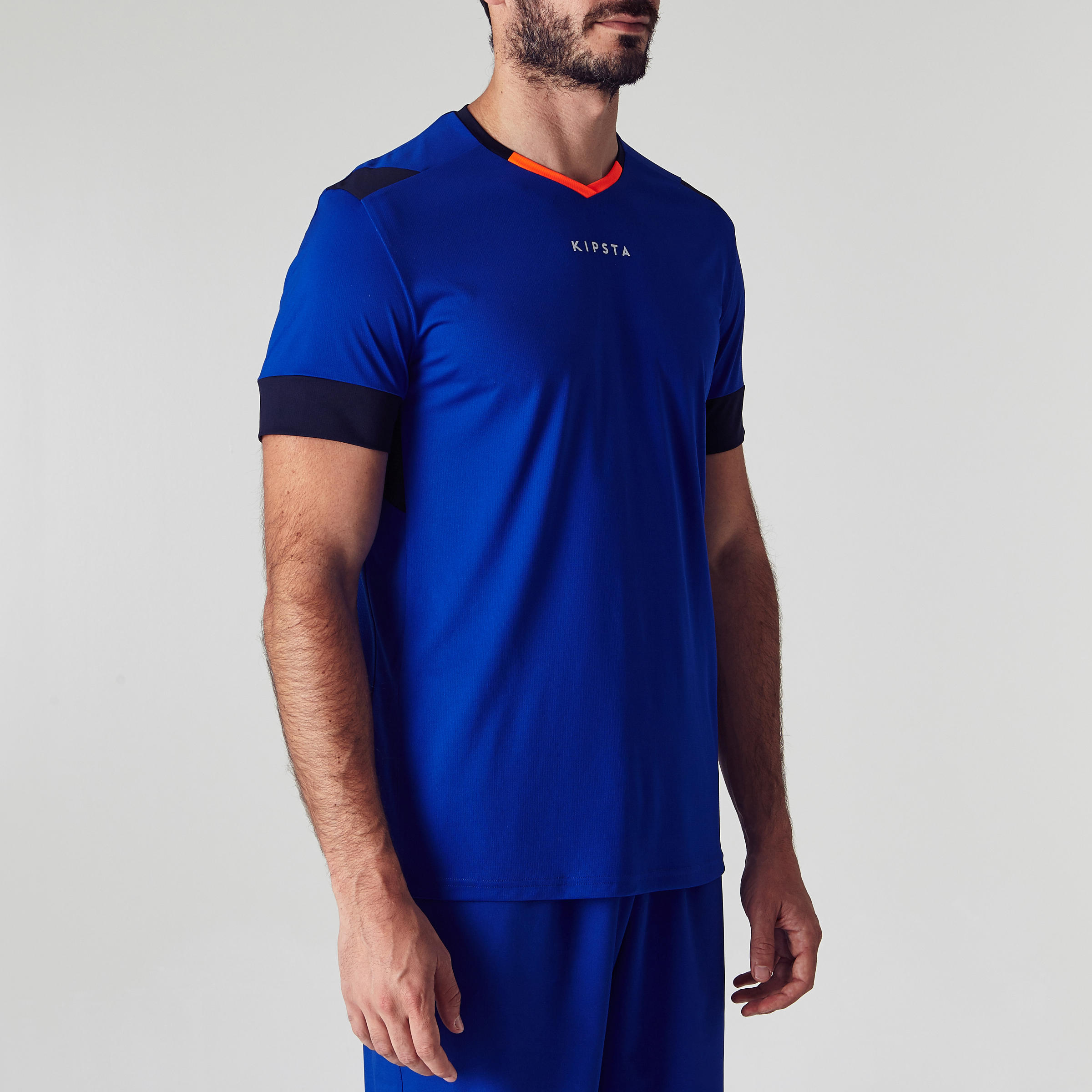F500 Adult Football Shirt - Blue - Decathlon