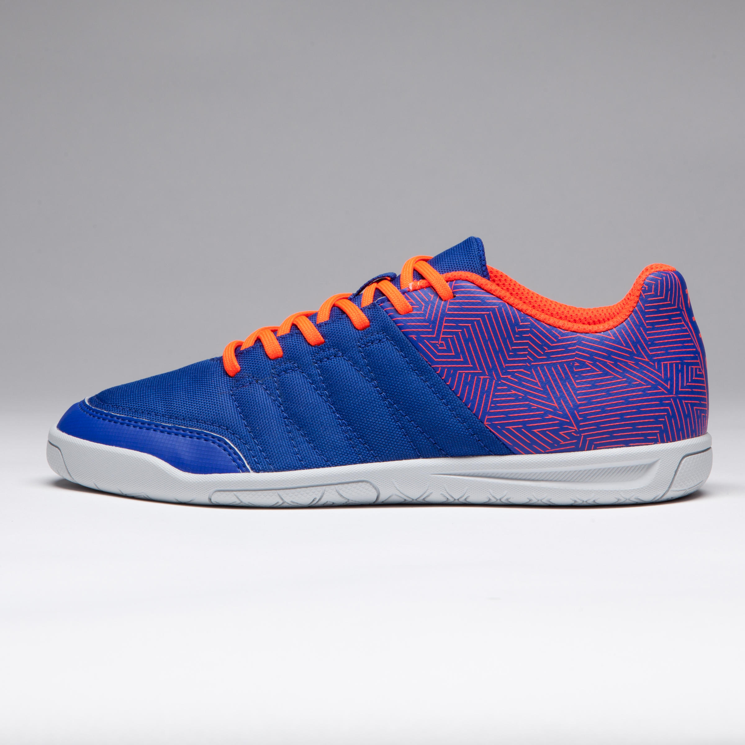 CLR 500 Kids Futsal Boots - Blue/Orange IMVISO | Decathlon