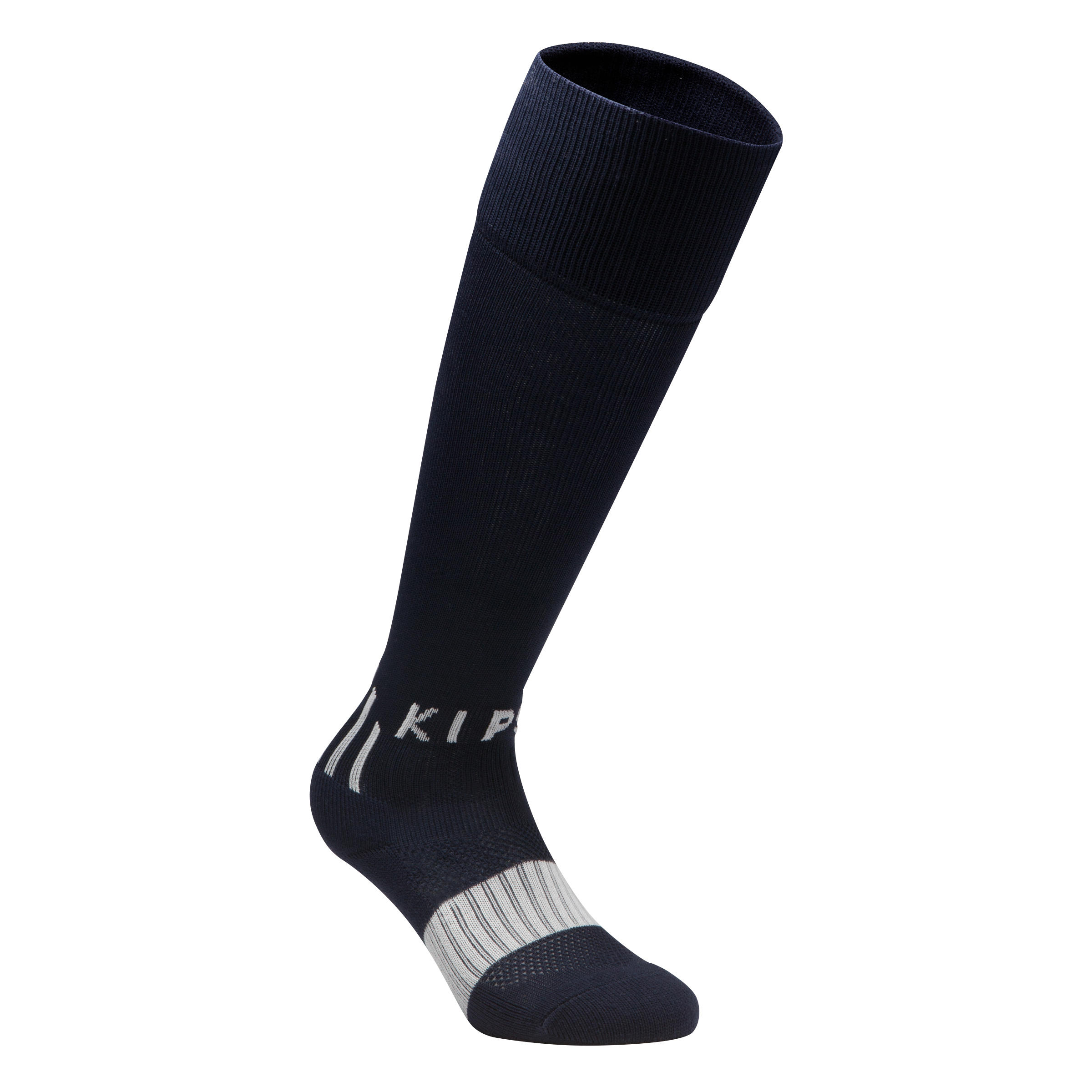 F500 Kids' Football Socks - Navy Blue/Grey KIPSTA | Decathlon