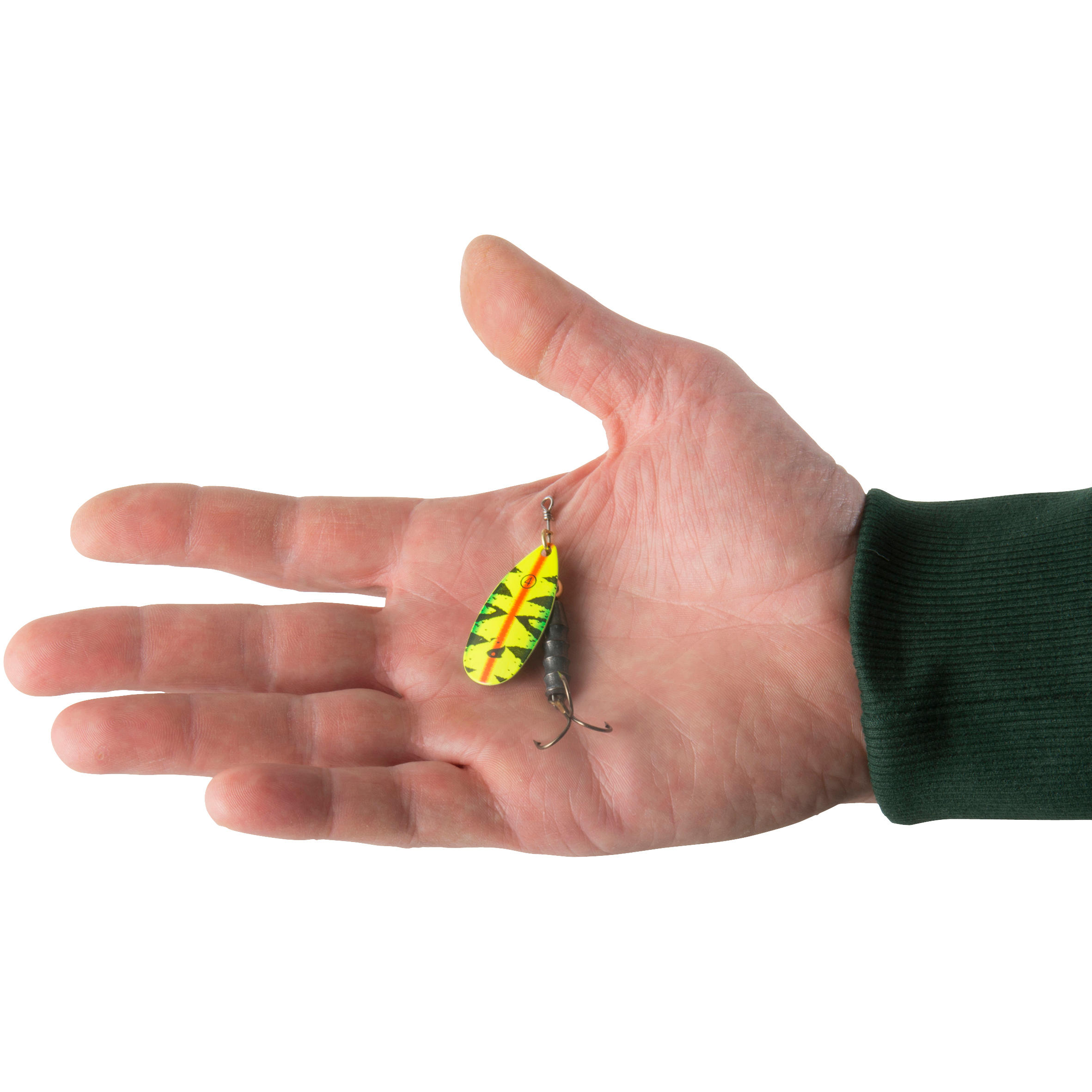 WETA + -4 FIRE TIGER PREDATOR FISHING SPINNER - Decathlon